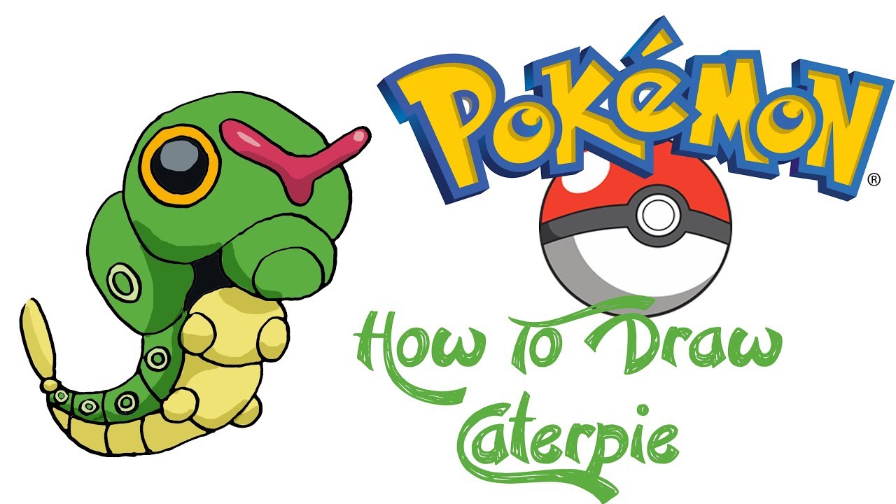 How To Draw Caterpie (POKEMON) - YouTube