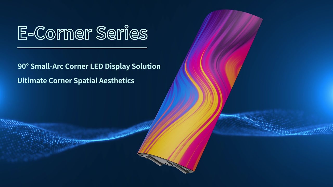 E-Corner Series - 90° Small Arc Corner LED Display Solution - YouTube