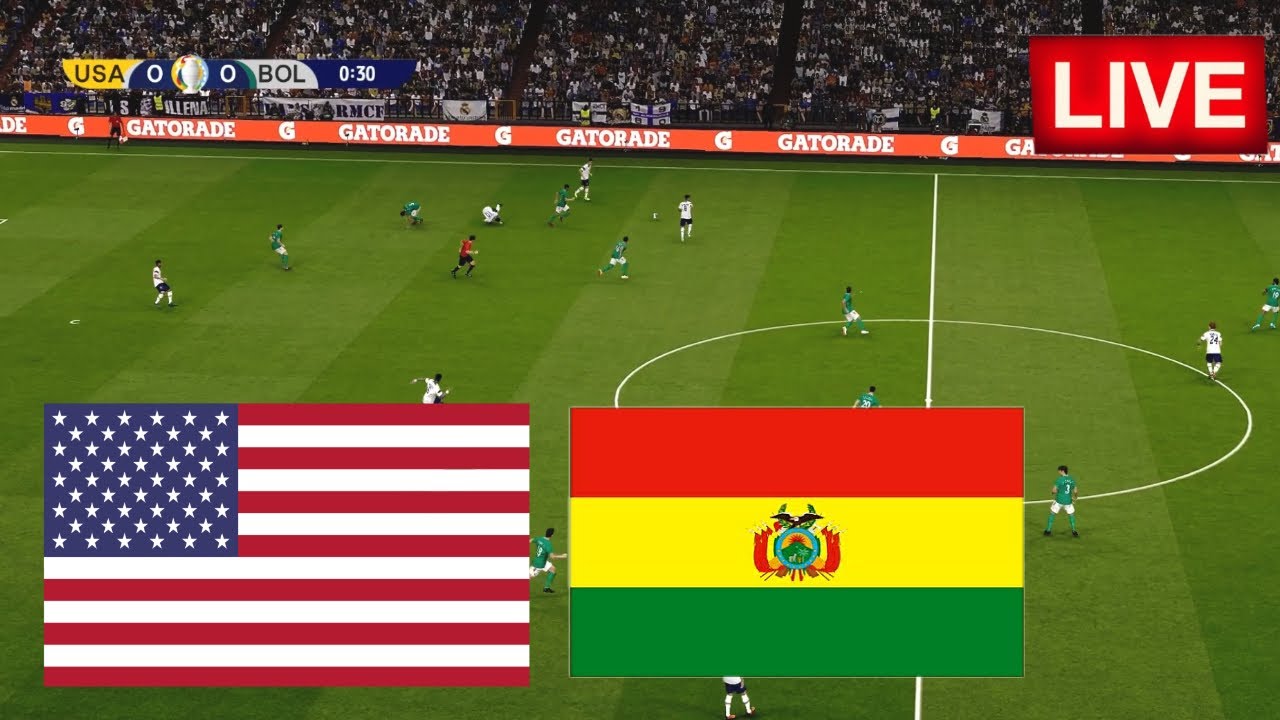 🔴LIVE : USA vs BOLIVIA I COPA AMERICA 2024 I LIVE MATCH TODAY I - YouTube
