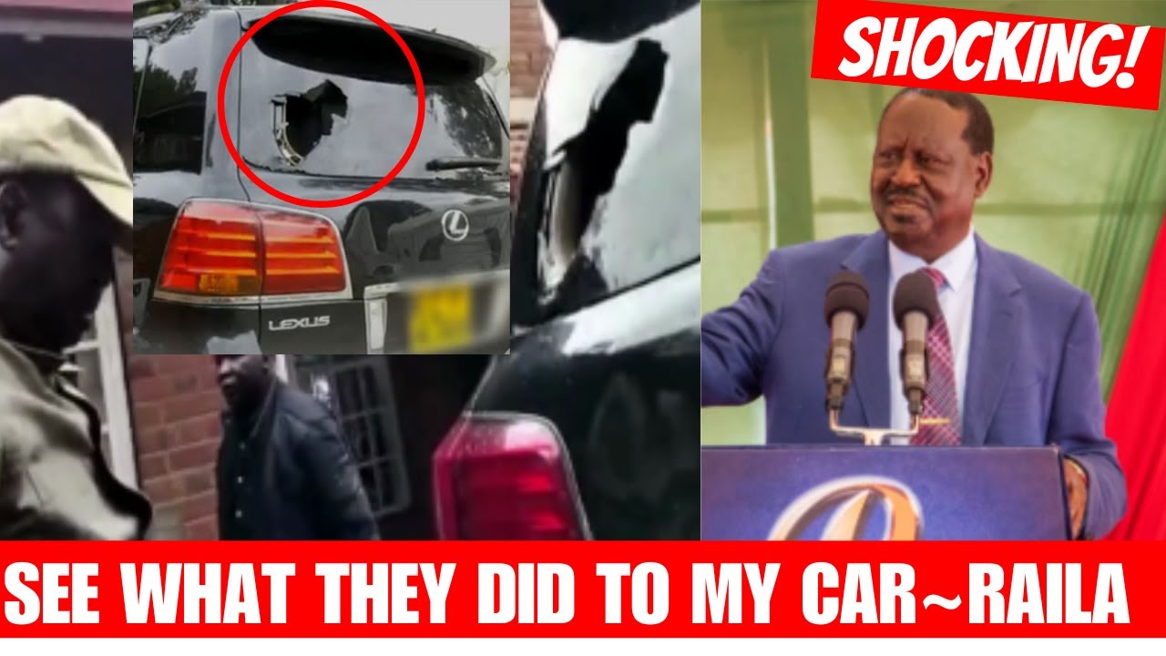 AZIMIO LEADER RAILA ODINGA CLAIMS THAT HIS CAR WAS HIT WITH A LIVE ...