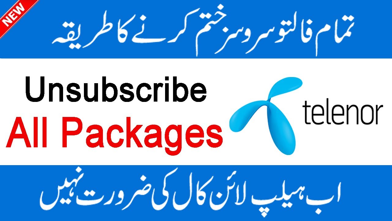 How to Unsubscribe Telenor All Active Services | Telenor All Services ...