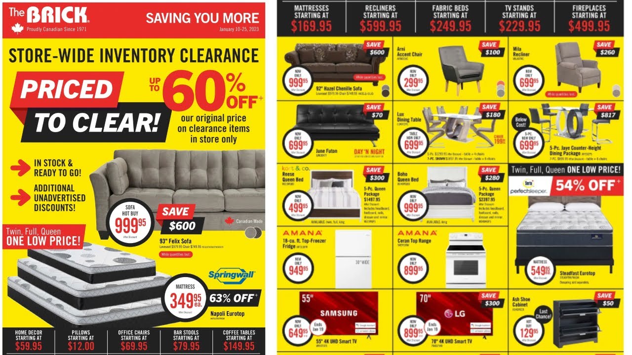 The Brick Flyer Canada 🇨🇦 | January 10 - January 25 - YouTube