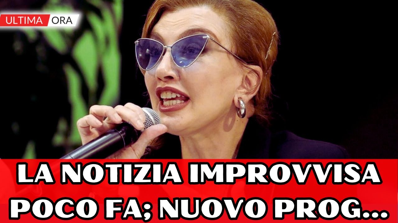Milly Carlucci; La notizia improvvisa, l'annuncio di poco fa, lei torna ...