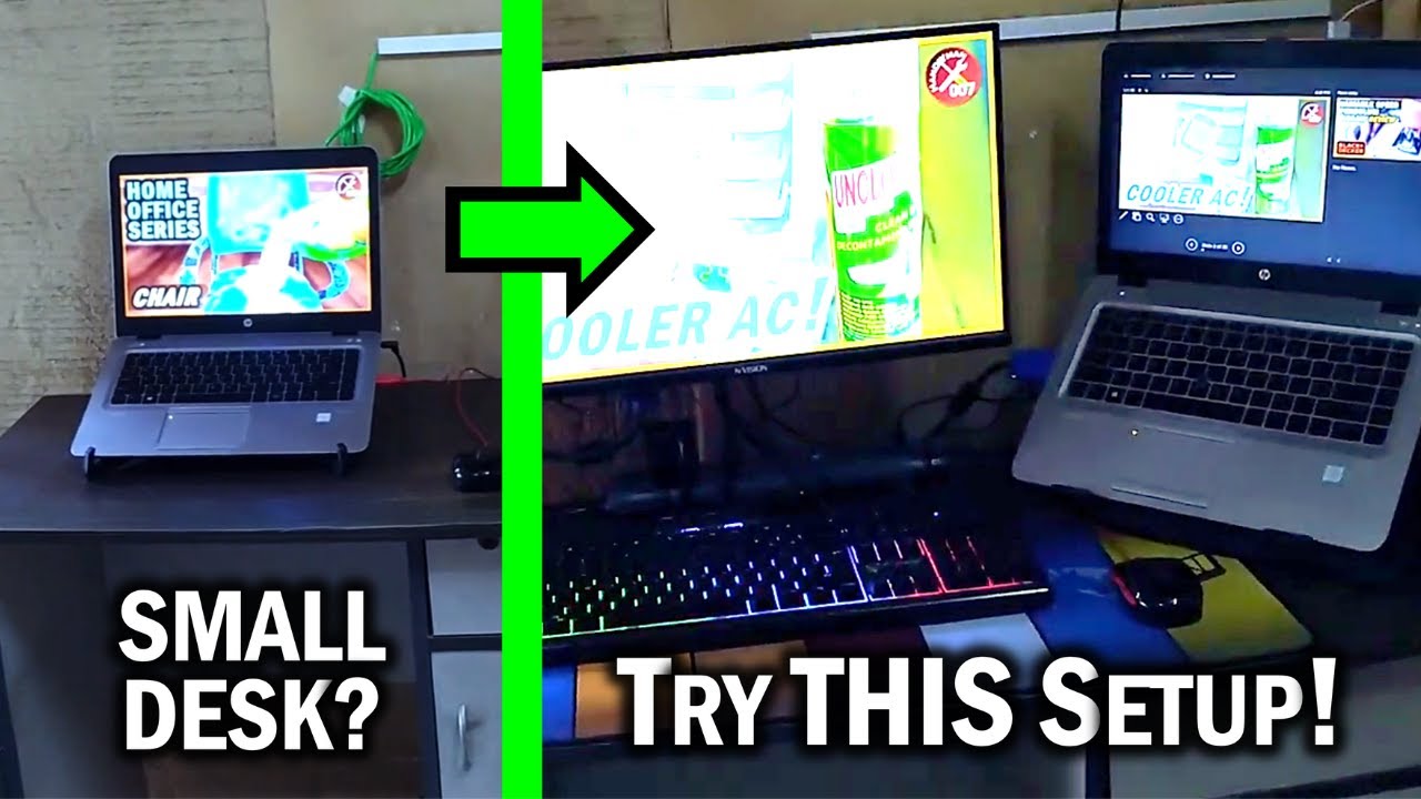 Top 3 Dual Screen Laptop Setups for Small Desks | Ergonomic & Space ...
