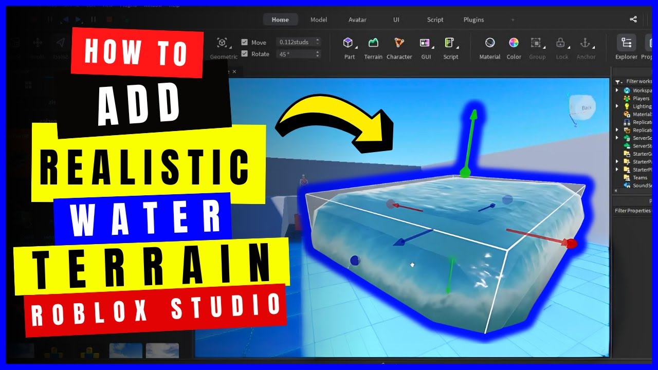 How To Add Realistic Water Terrain in Roblox Studio 2026 (Roblox Studio ...