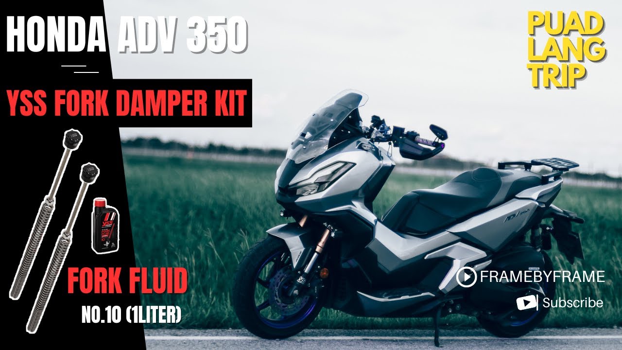 พาไปจัดโช๊คหน้า YSS FORK DAMPER KIT FOR ADV 350 | ปวดหลังทริป EP22 ...
