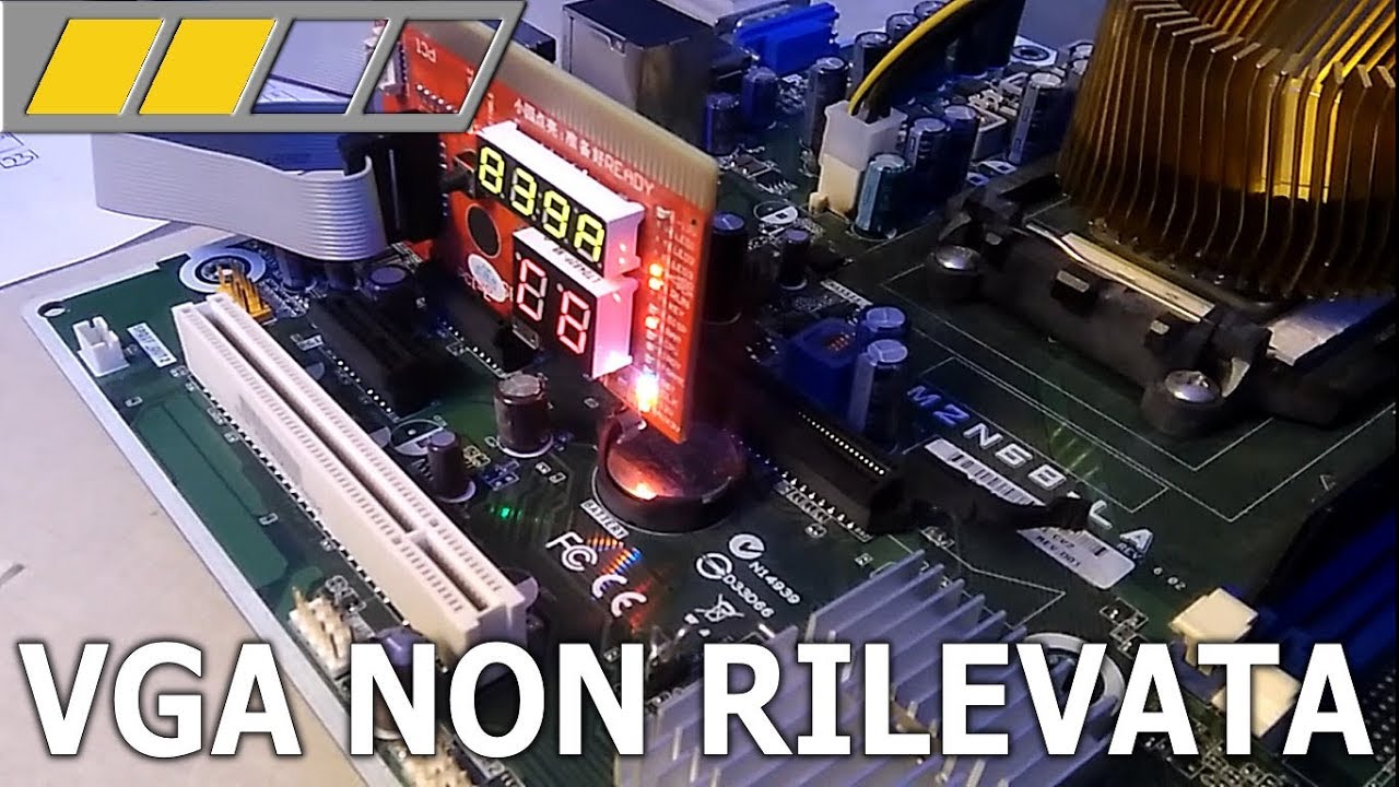 Desktop HP G5000 ( MB Asus M2N68-LA ) VGA non rilevata - YouTube