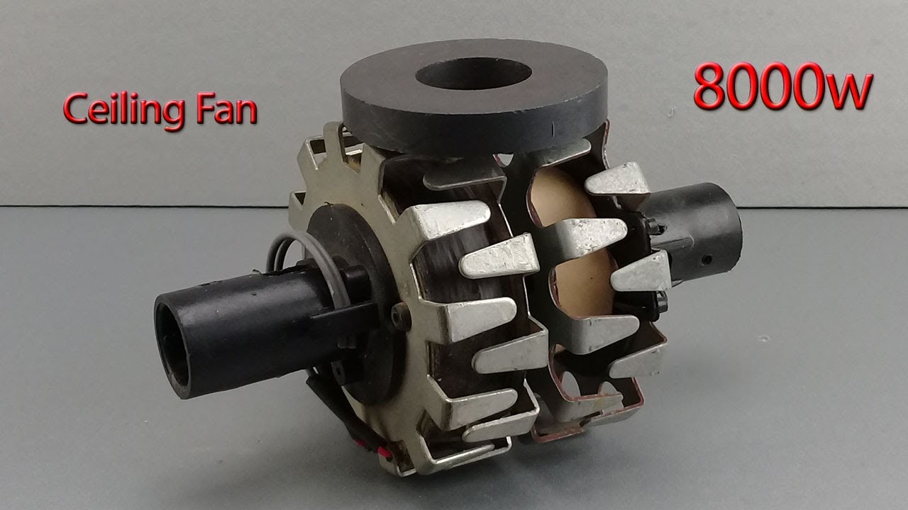 how to turn two Ceiling Fan into 240v electric generator - Free Energy ...