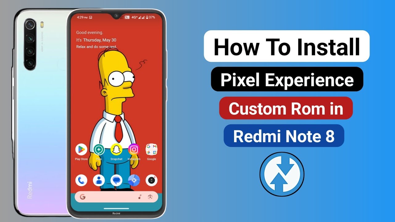 How To Install Pixel Experience Custom Rom In Redmi Note 8 - YouTube