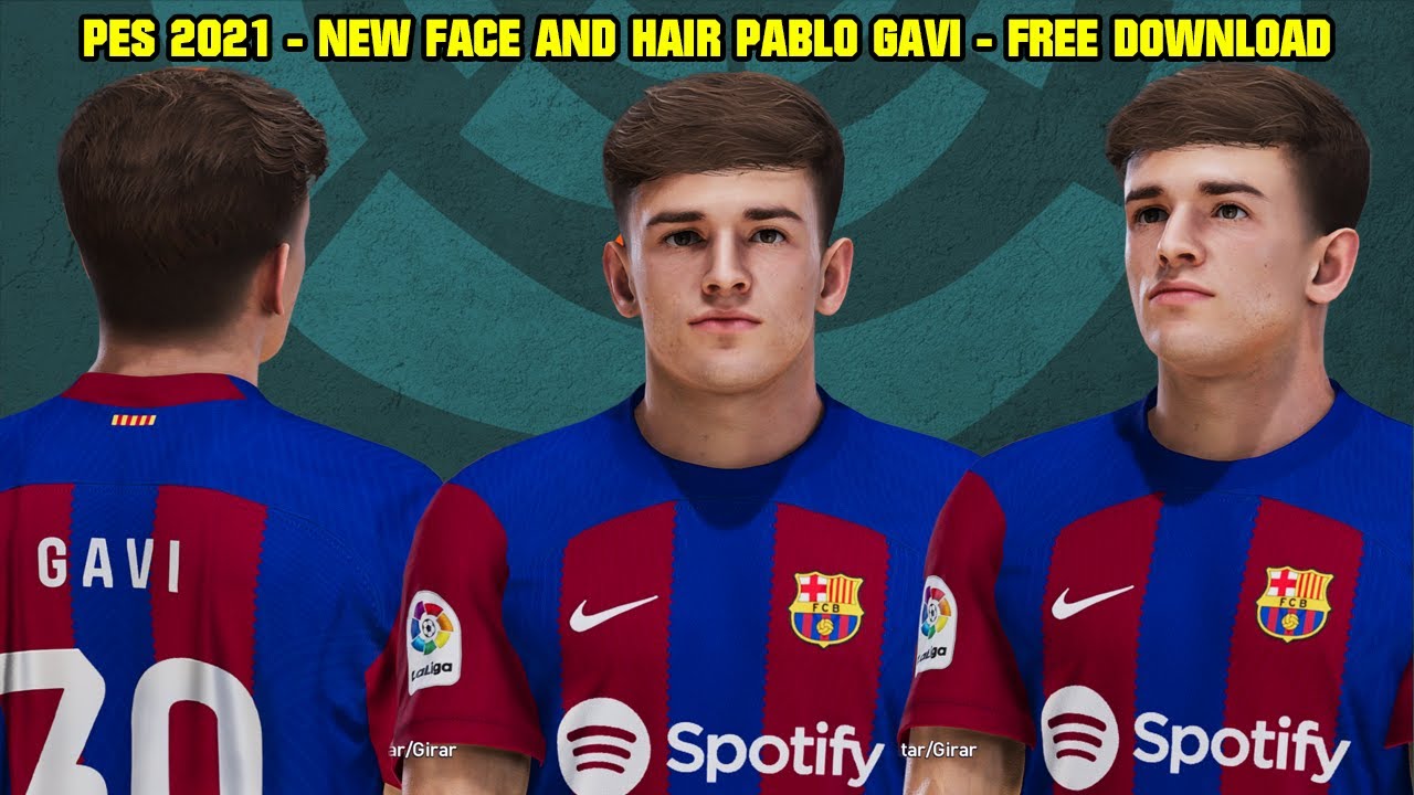 PES 2021 - NEW FACE AND HAIR PABLO GAVI 2023 - 4K - YouTube