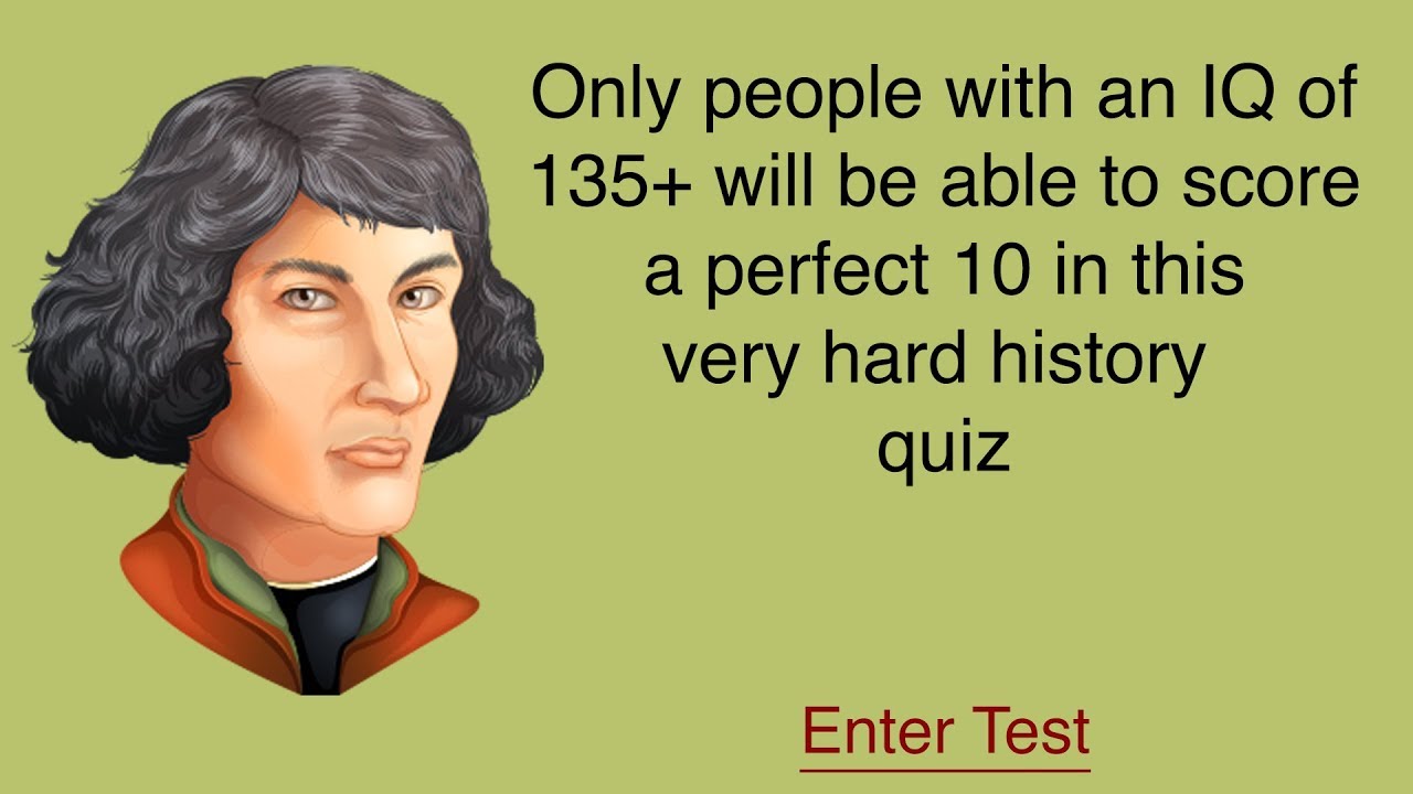 Very Hard History Quiz - Are you smart enough? - YouTube
