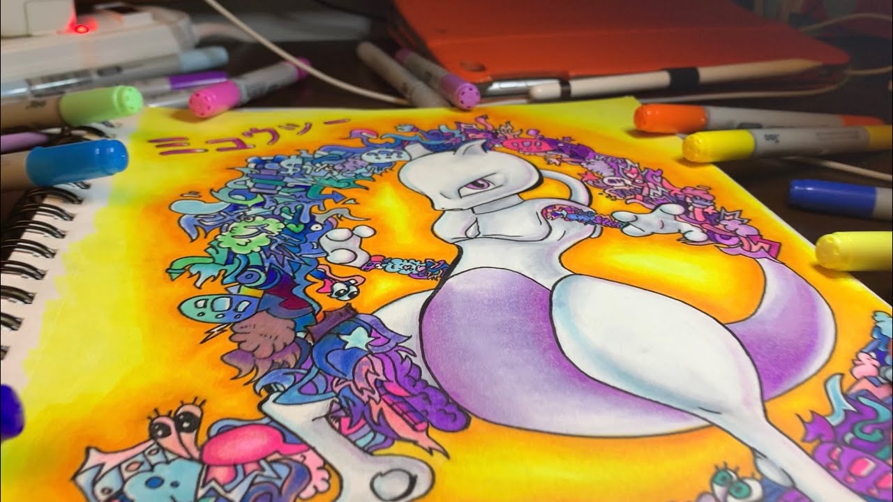 Shrimpy style Pokémon Doodle!! Copic Marker Sketchbook Illustration ...