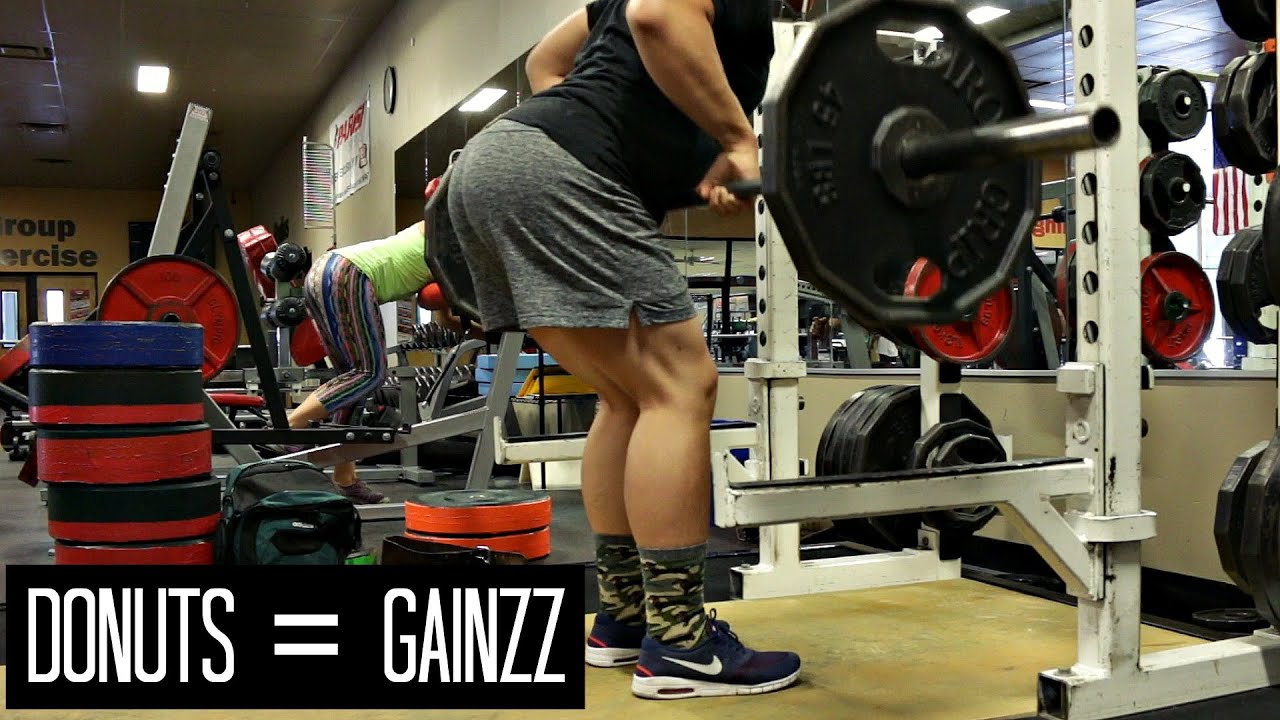 EATING DONUTS FOR GAINZ + Back Workout | Sweat, Strength, & Sufferance ...
