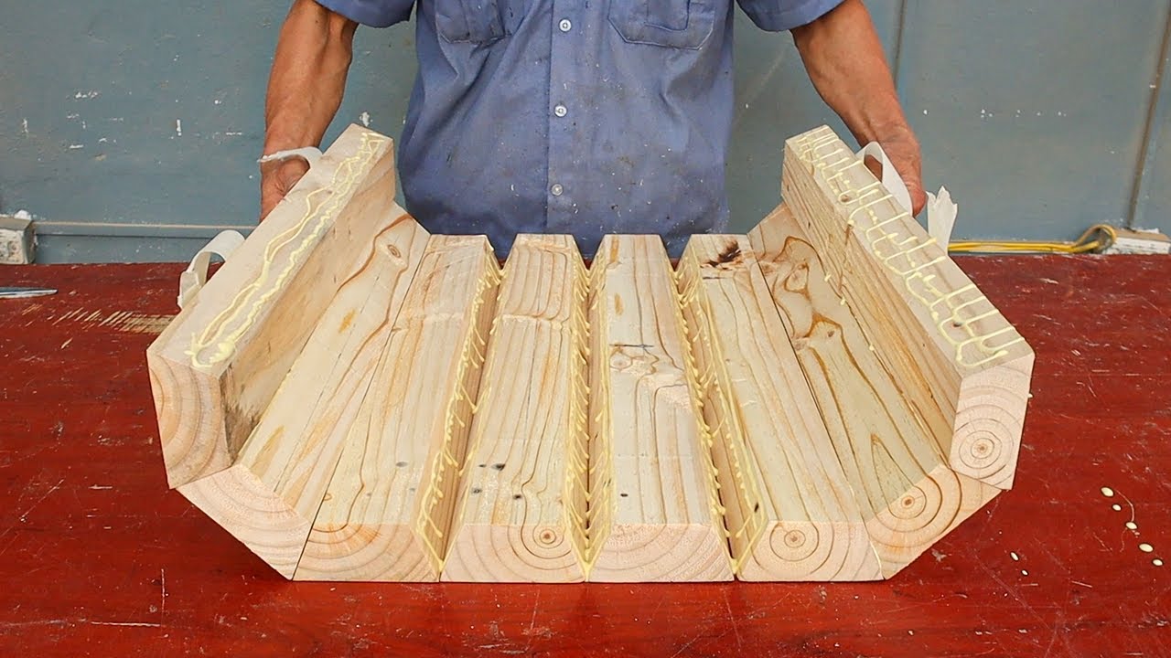 Incredible Creativity In Woodworking Project // Create A Unique Round ...