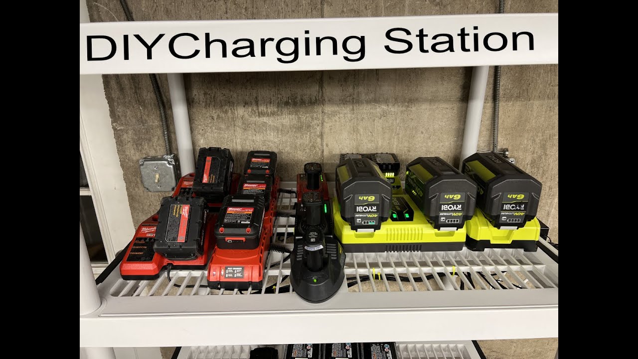 Easy Charging Station For Power Tools - YouTube