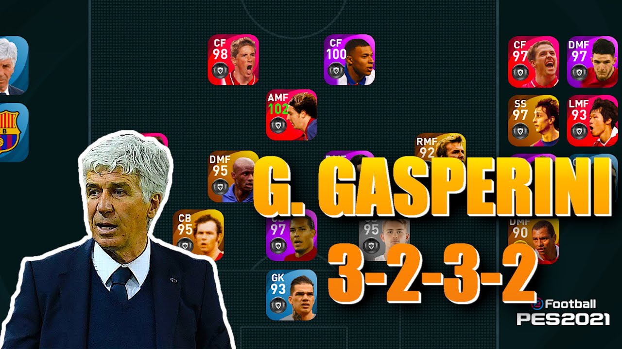 PES 2021 | G. Gasperini (3-2-3-2) Formation - YouTube