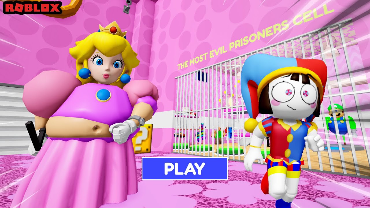 🎀PRINCESS PEACH BARRY'S PRISON RUN! (OBBY) BABY POMNI ESCAPE ROBLOX ...