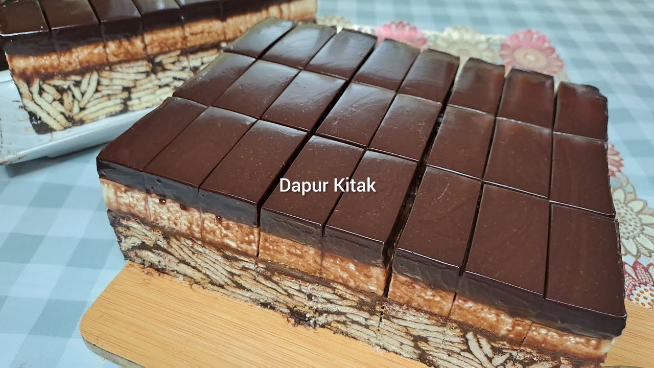 KEK BATIK INDULGENCE TANPA TELUR,TANPA OVEN - YouTube
