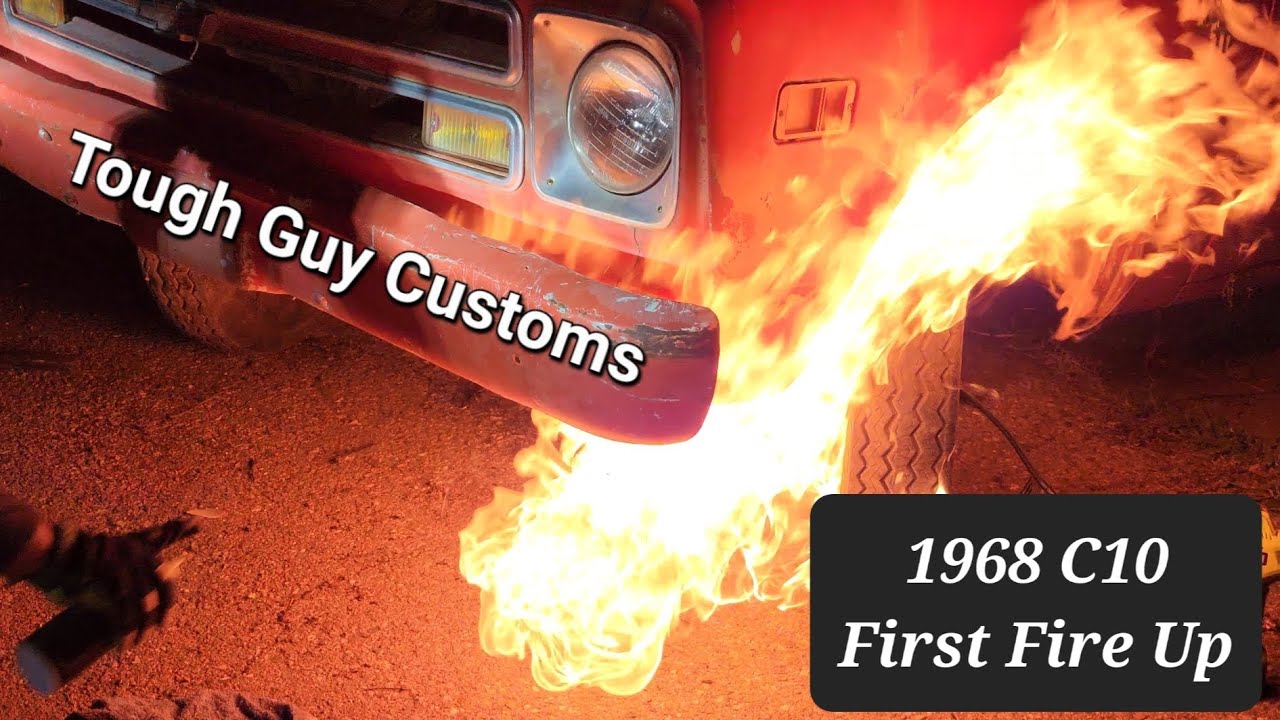 First Fire Up 🔥 on the 1968 C10 - YouTube