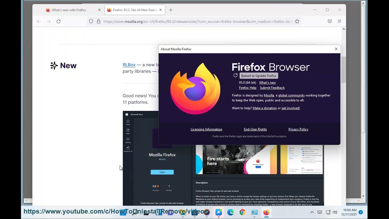 Firefox 95.0.1 fixes Microsoft.com connection issues & other bugs - YouTube