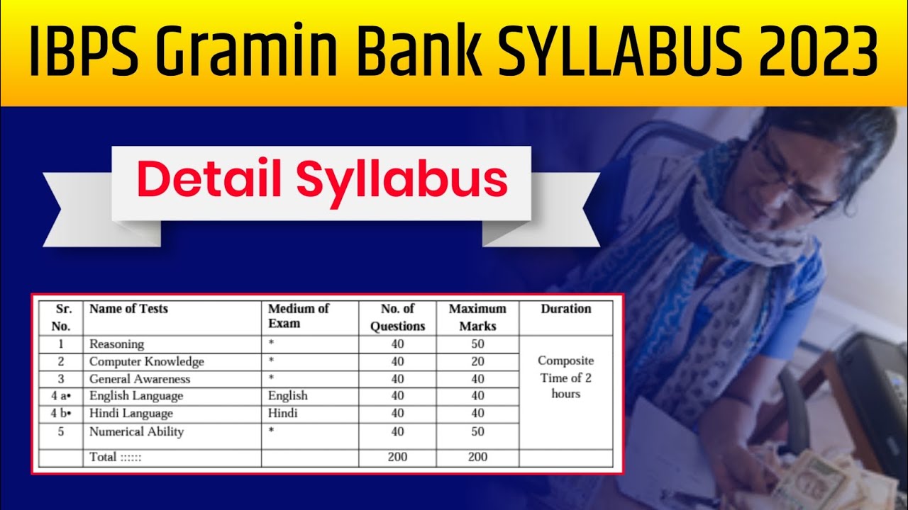 IBPS GRAMIN BANK SYLLABUS 2023 | IBPS GRAMIN BANK SYLLABUS AND EXAM ...