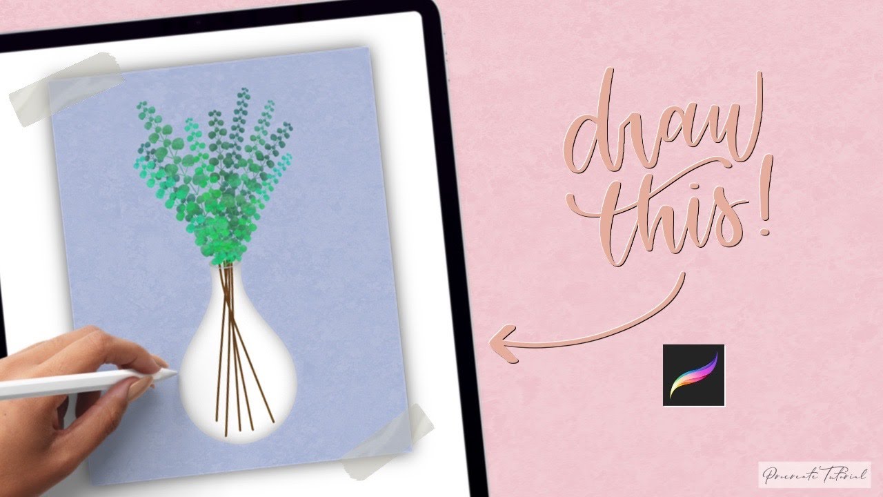 Draw a Spring Vase in Procreate - East Step by Step Project! - YouTube