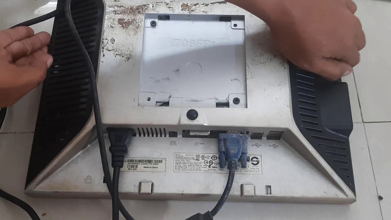 MONITOR DELL 17 IN TANPA KAKI MATOT - YouTube