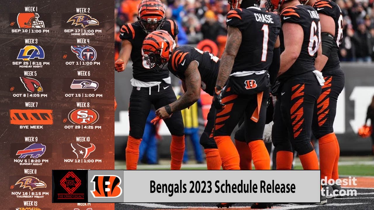 Cincinnati Bengals 2023 Schedule Release and Reaction! - YouTube