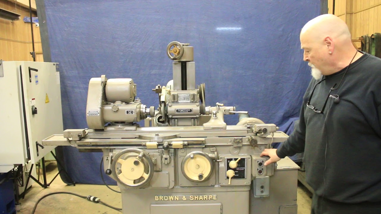BROWN & SHARPE #13 UNIVERSAL & TOOL GRINDING MACHINE - YouTube