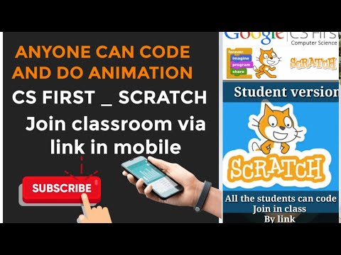 Free coding Animation creation - join cs first class via link CS FIRST ...