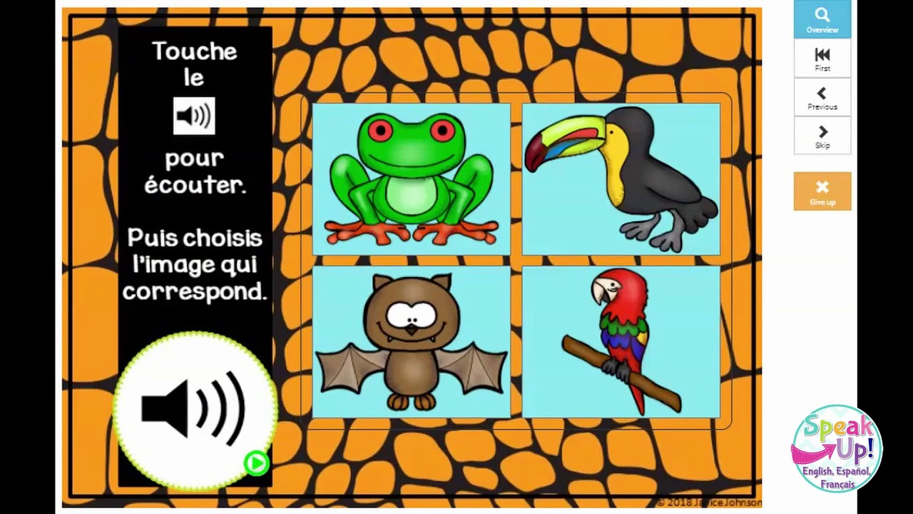 Les animaux de la forêt tropicale en français | How to teach French ...