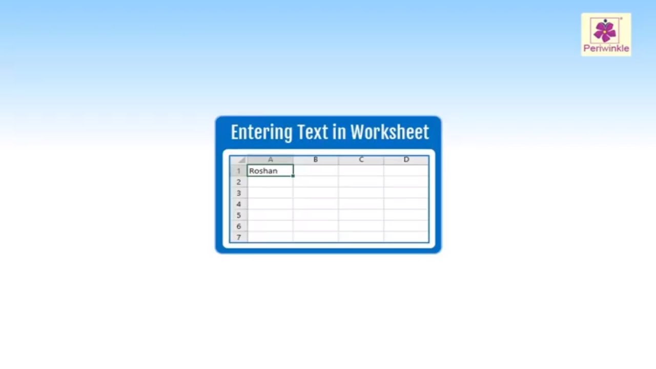 Text | Excel | Computer Training | Periwinkle - YouTube