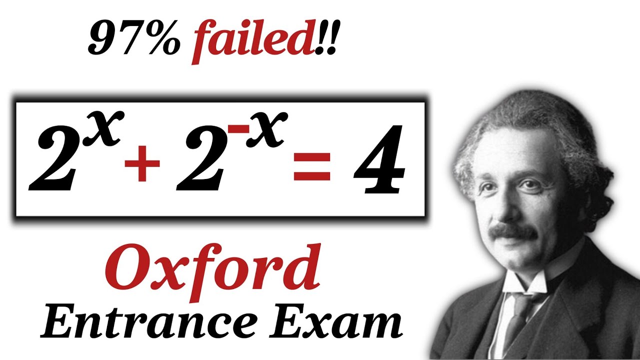 Oxford entrance exam question | How to find "x" ? - YouTube