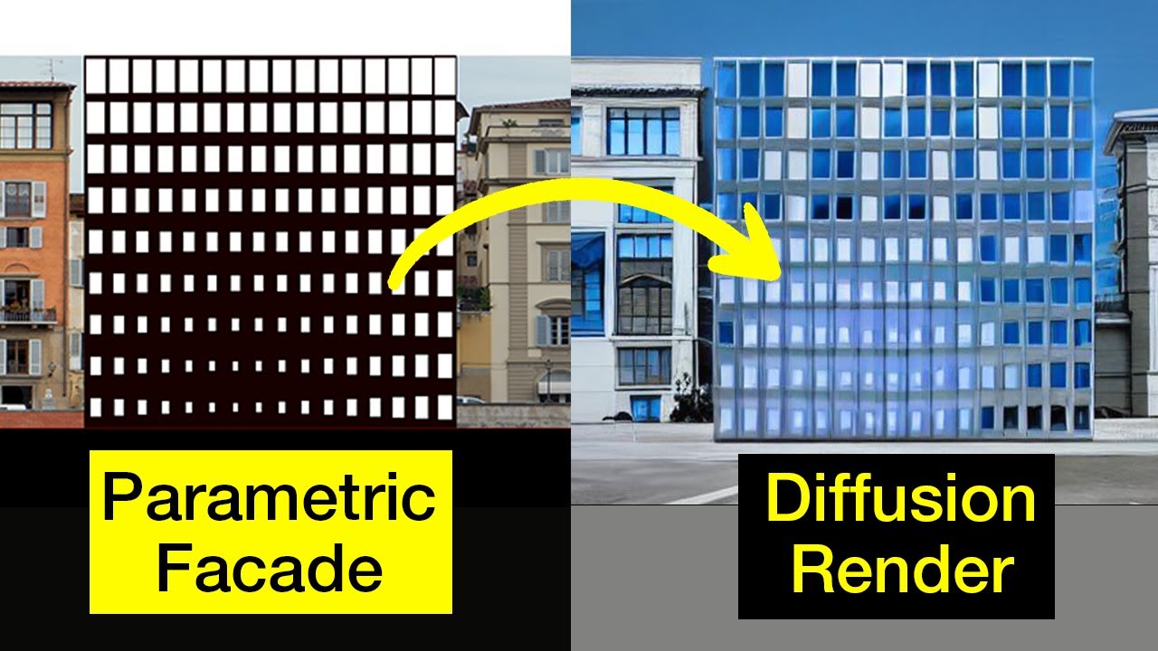 Parametric Facade & Diffusion Render - YouTube