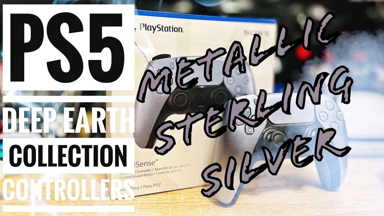 Sterling Silver DualSense PS5 Controller | Deep Earth Collection ...