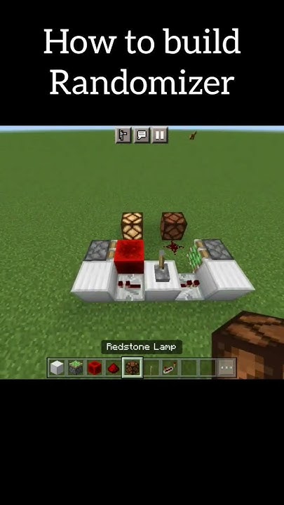 How to build Randomizer Minecraft bedrock - YouTube
