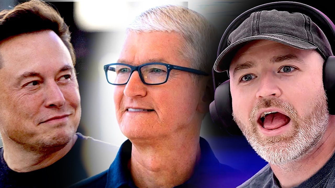 Elon Musk Met With Tim Cook At Apple HQ - YouTube