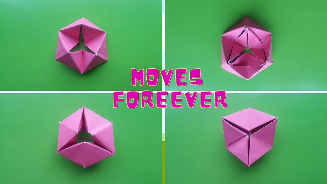 How To Make A Origami Paper Moving FLEXAGON - YouTube