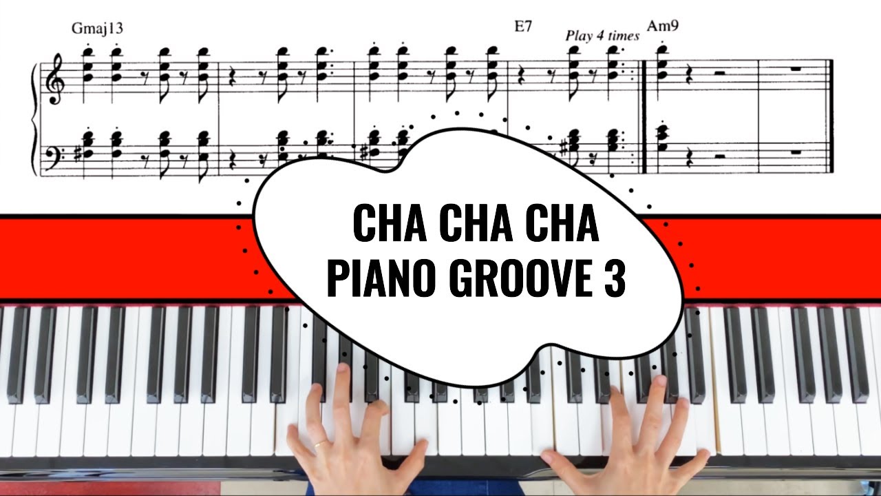 How to play Cha cha cha on keyboard - Groove 3. Rhythm section included ...