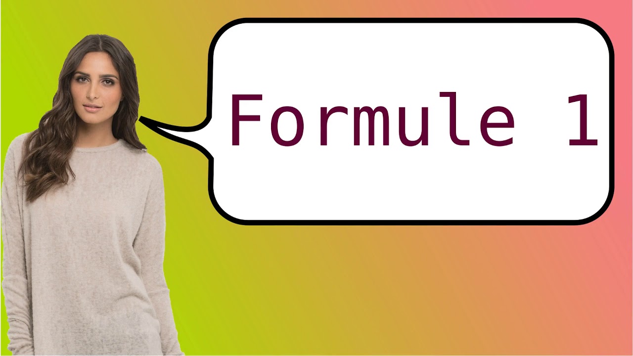 How to say 'Formula One' in French? - YouTube