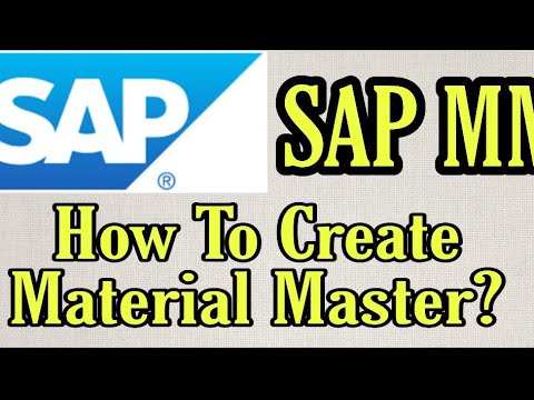 (13)Material Master In SAP MM | How to Create material Master? - YouTube