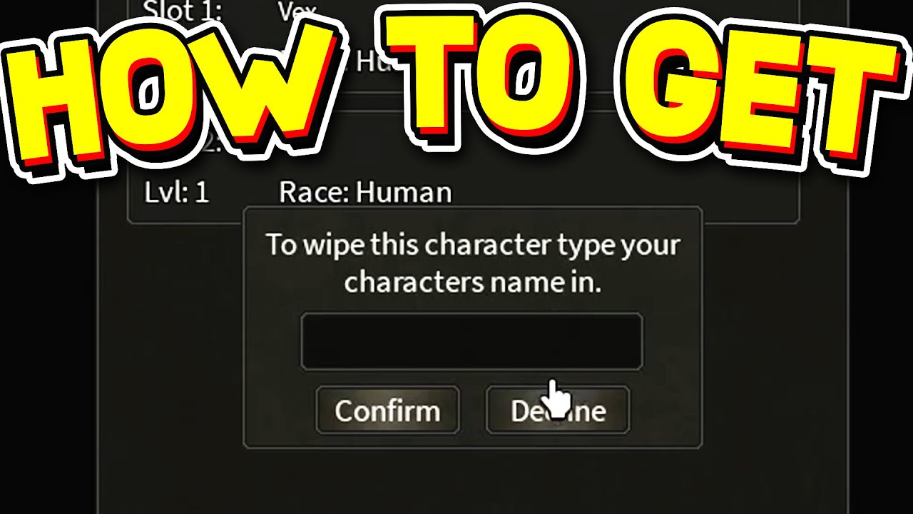 HOW TO WIPE/RESET SLOT in RUNE SLAYER! ROBLOX - YouTube