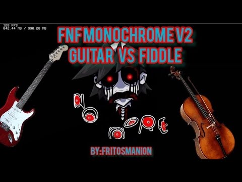 FNF Monochrome v2 Guitar vs Fiddle - YouTube