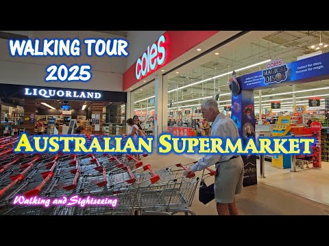 AUSTRALIA COLES SUPERMARKET 🛒& LIQUORLAND 🍾WALKING TOUR 2025 🚶‍♀️ DARWIN 🦘NORTHERN TERRITORY 🇦🇺 🪃