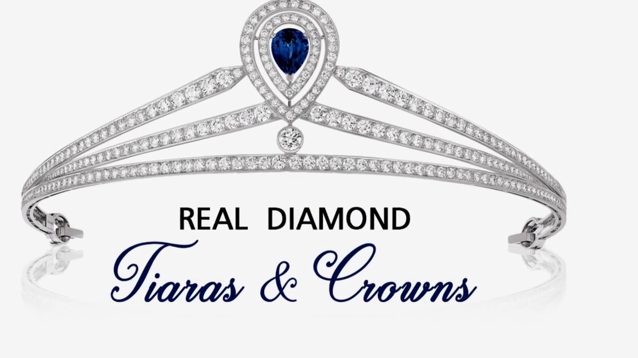 Buy Real Diamond Tiaras and Crowns @ Factory Price - Jewels Queen - YouTube