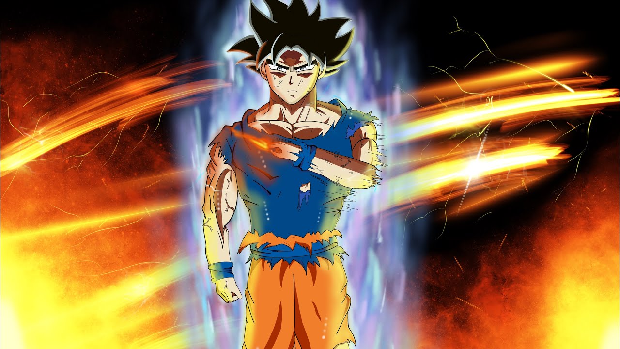 Speed coloring Goku ultra instinct - YouTube