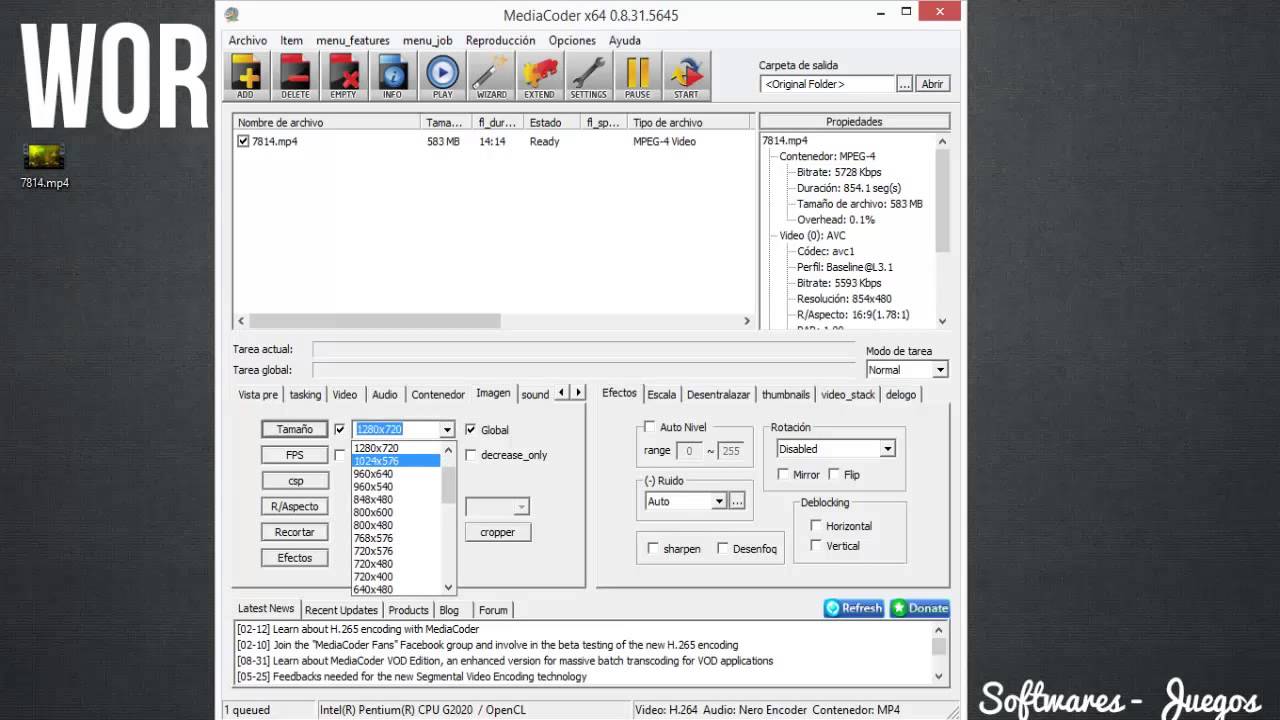 Convertir videos en HD Sin perder calidad y de bajo tamaño | Mediacoder| - YouTube