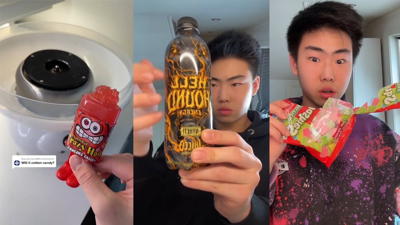 Tasting Candy Making Cotton Candy asmr eating & Relaxing sounds - YouTube