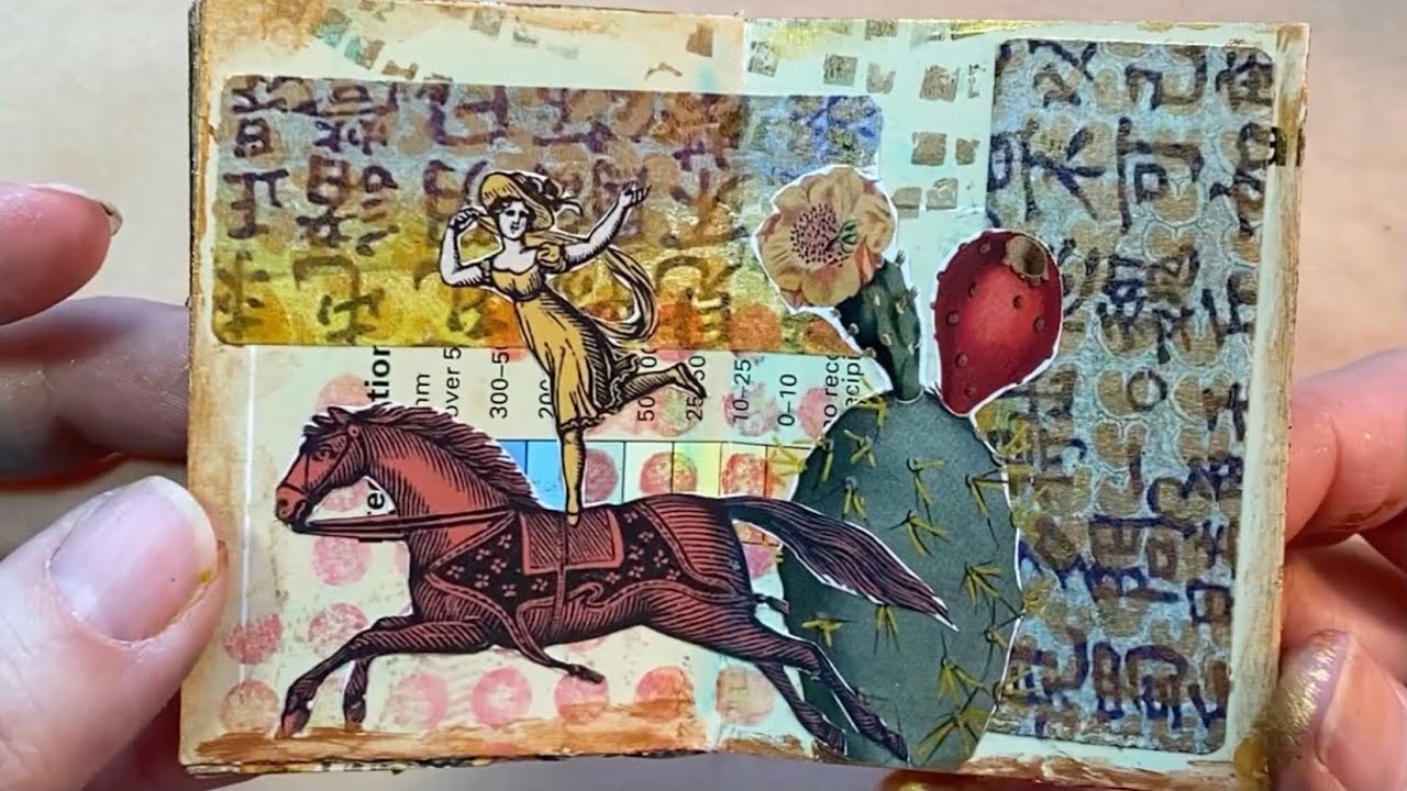 Using Robyn McClendon printables in a mini journal - YouTube