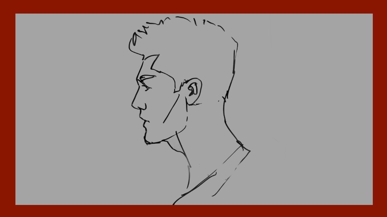 1 Minute Head Study By Maloart - Face Structure (SIDE VIEW) - YouTube
